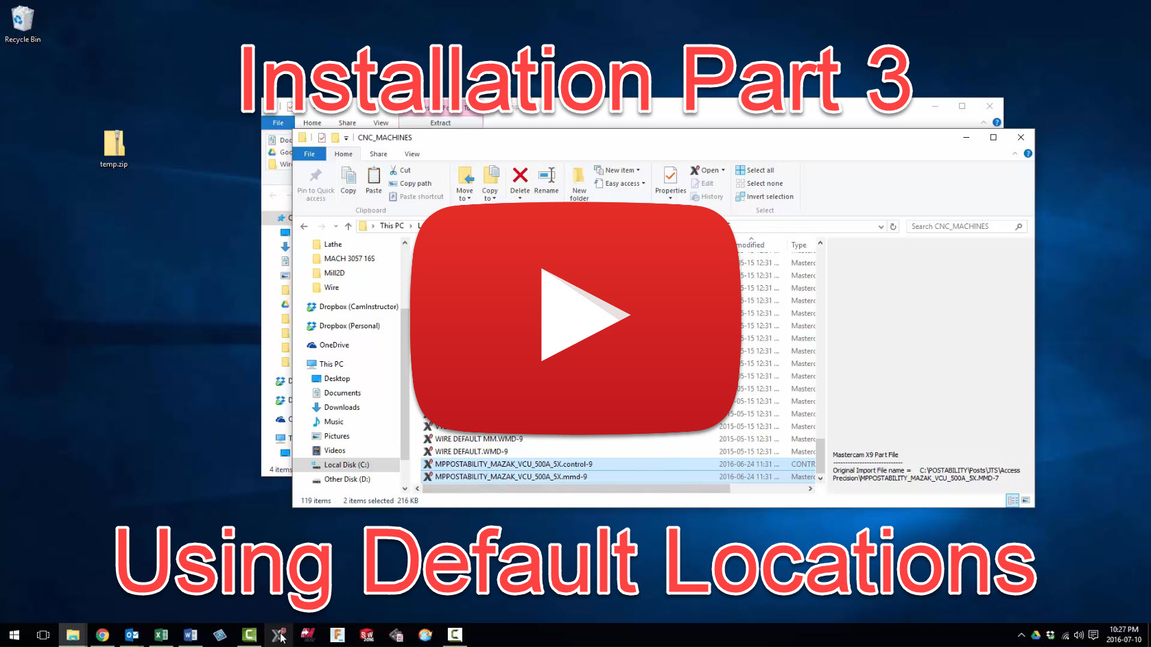 Post Processor Tips - camInstructor
